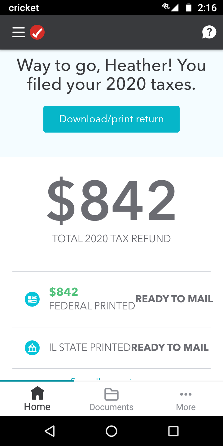 When it says tax refund due, does that mean I owe?