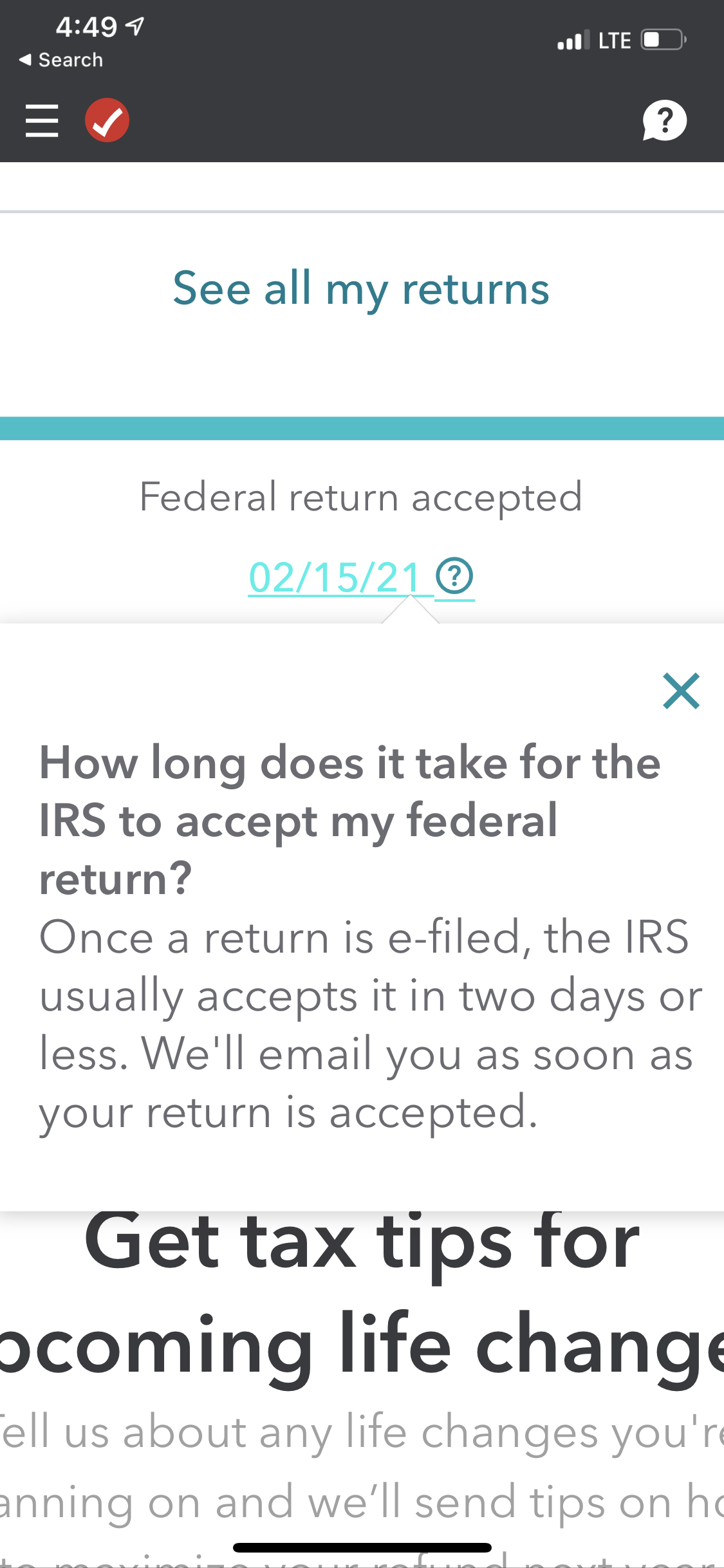Solved: My Turbo Tax says my return has been accepted, but the IRS ...