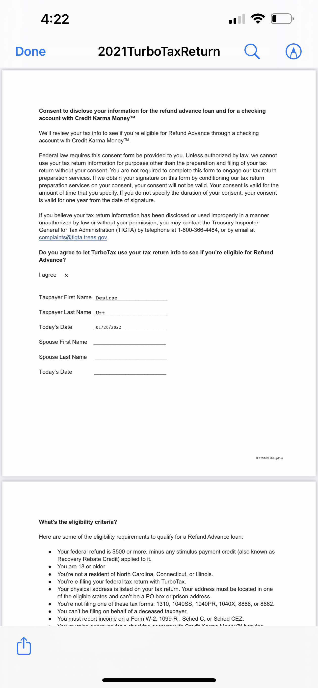 Solved: I applied for the refund advance and now my return has been ...