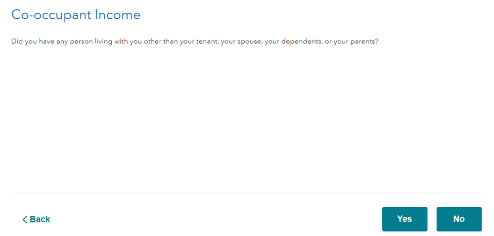 Do i need to fill out this co-occupant income form for my girlfriend ...