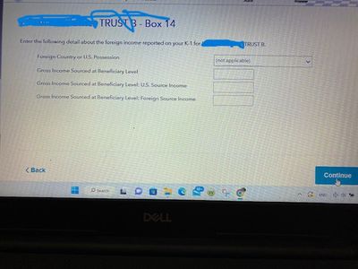 how to fill box 14 info for a schedule k-1