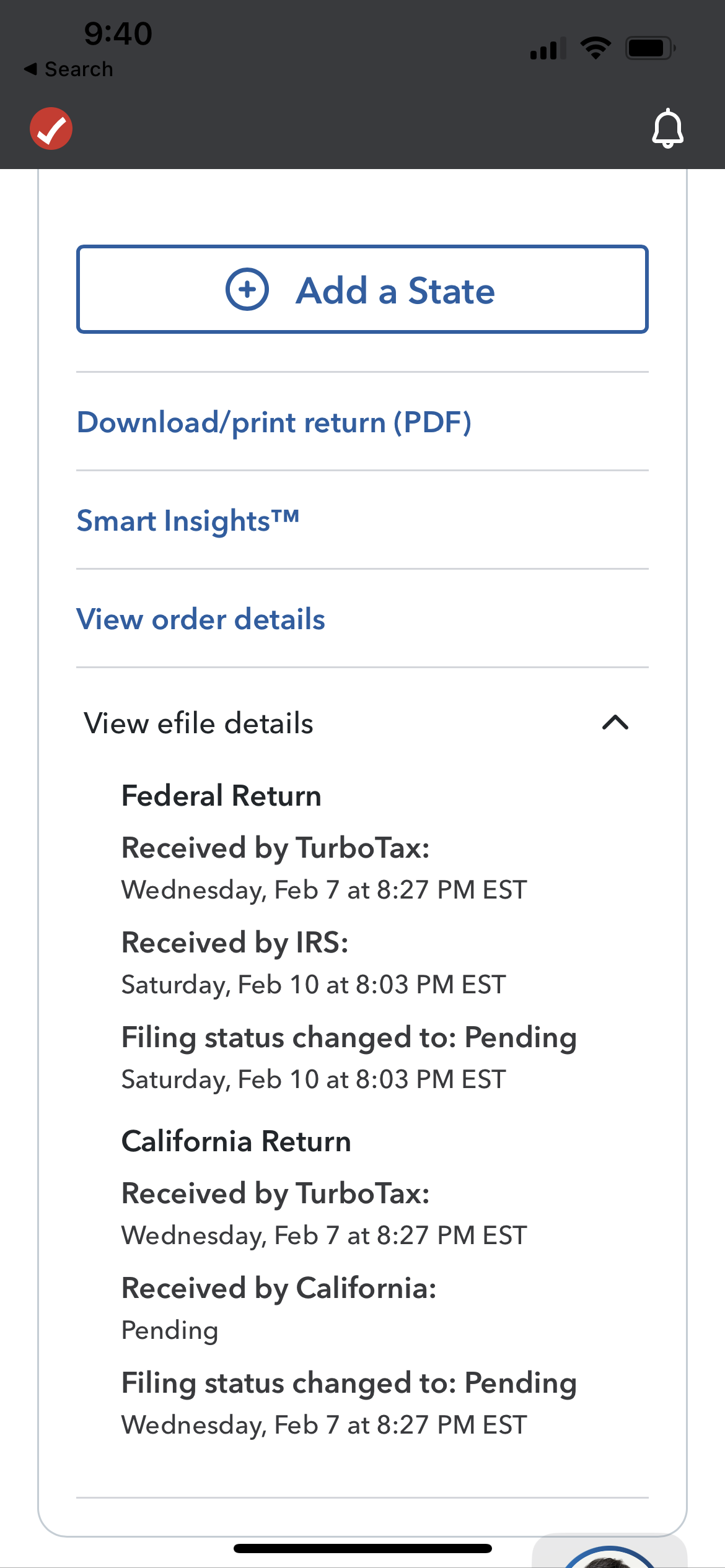 Tax filing pending after 48 hrs, with form 5695