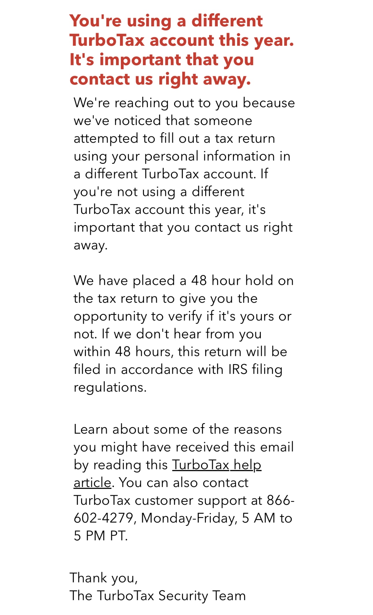 I need to know where can I send an email to TurboTax?